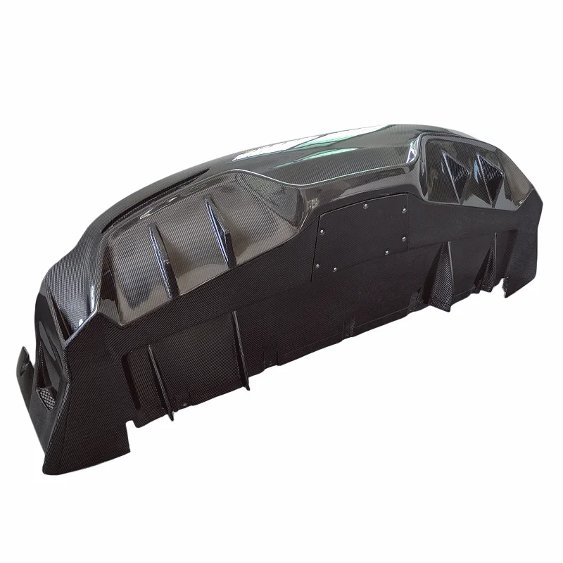 High-quality-RZ-style-3K-carbon-fiber-rear-diffuser-for-Tesla-Model-X ...