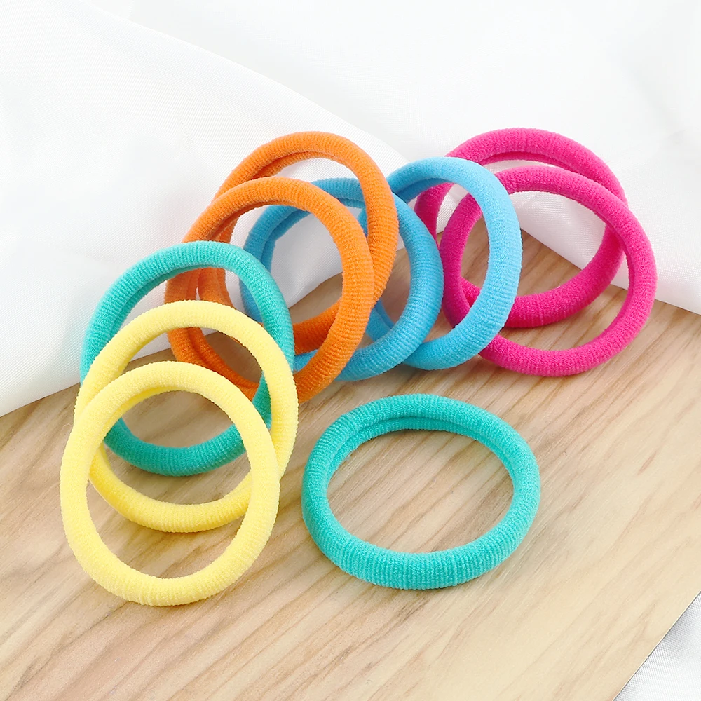10pcs-set-Colorful-Thick-Hair-Bands-Women-Girls-Solid-Color-Rubber-Band ...