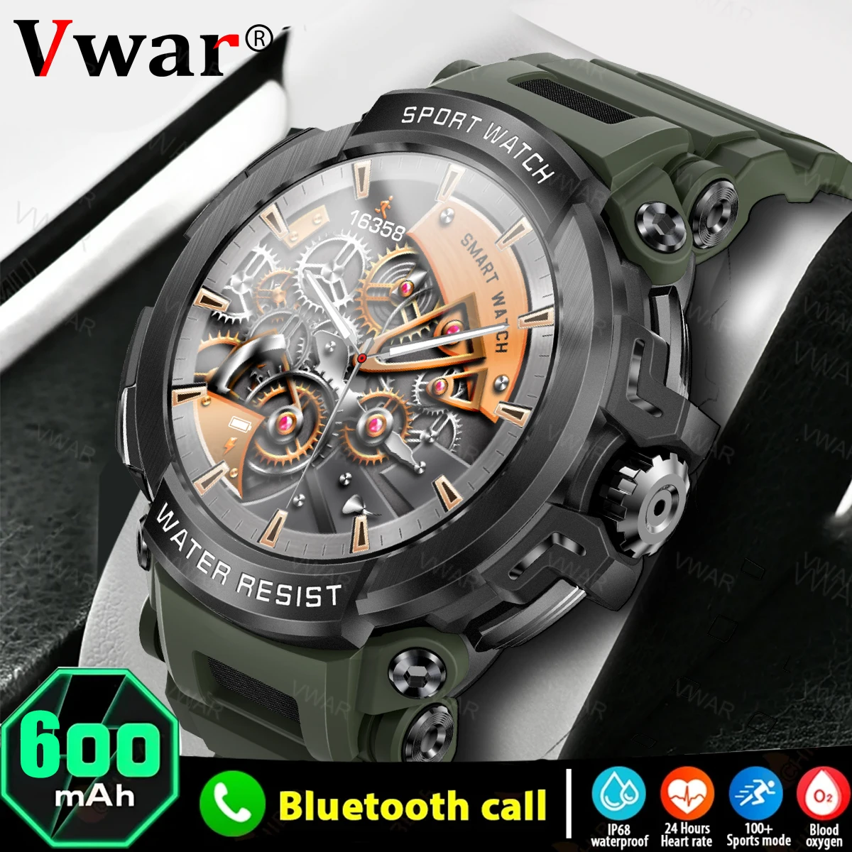 VWAR-reloj-inteligente-para-hombre-accesorio-de-pulsera-resistente-al-agua-IP68-con-llamadas ...