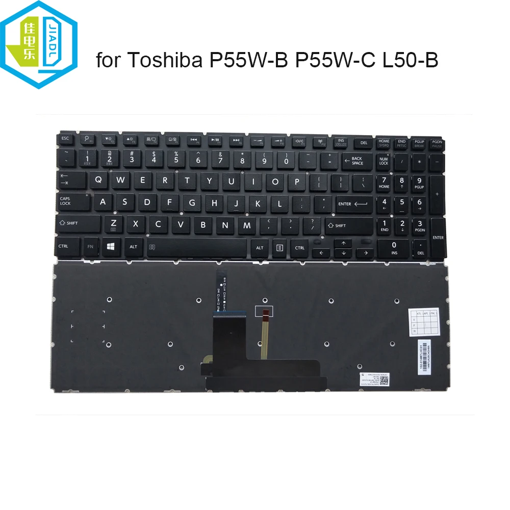 Keyboard-lampu-latar-Laptop-AS-baru-untuk-TOSHIBA-Satellite-Radius-P50W ...