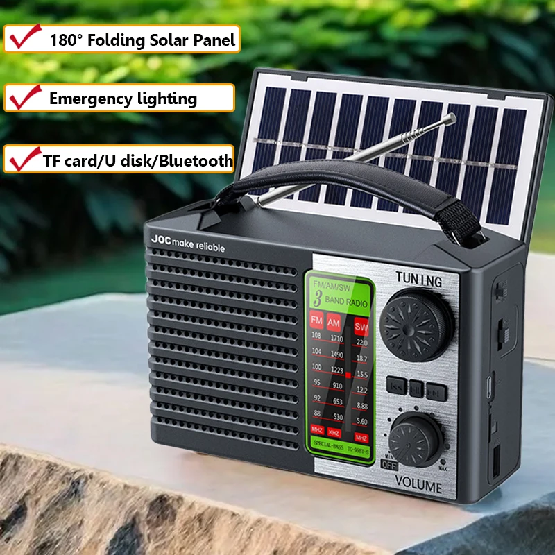 Portable-Full-Band-Radio-Solar-Power-FM-AM-SW-Radios-Wireless-Bluetooth ...