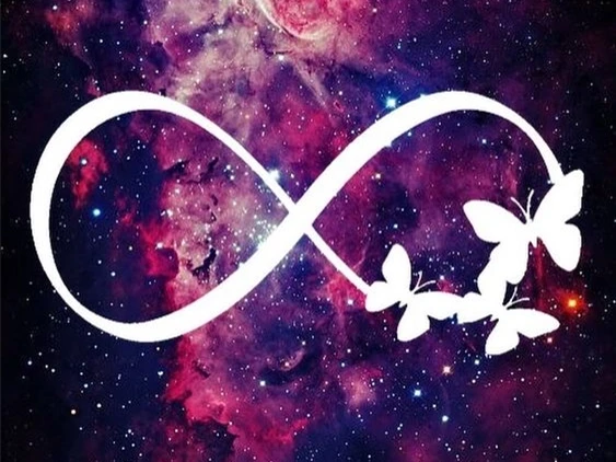 Galaxy With Infinity Sign