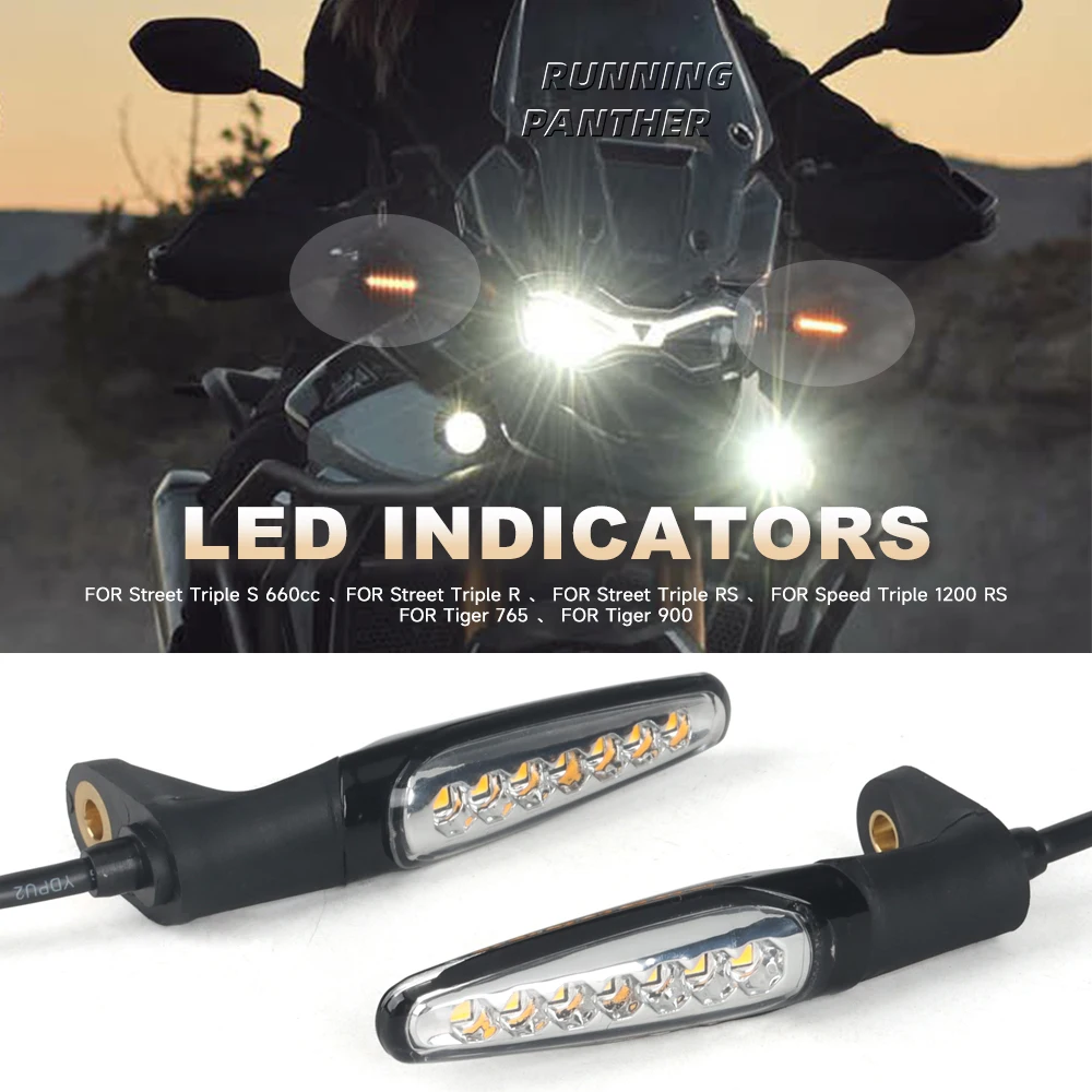 Motorcycle Turn Signal LED Indicator Light Fluid Steering Suitable For ...