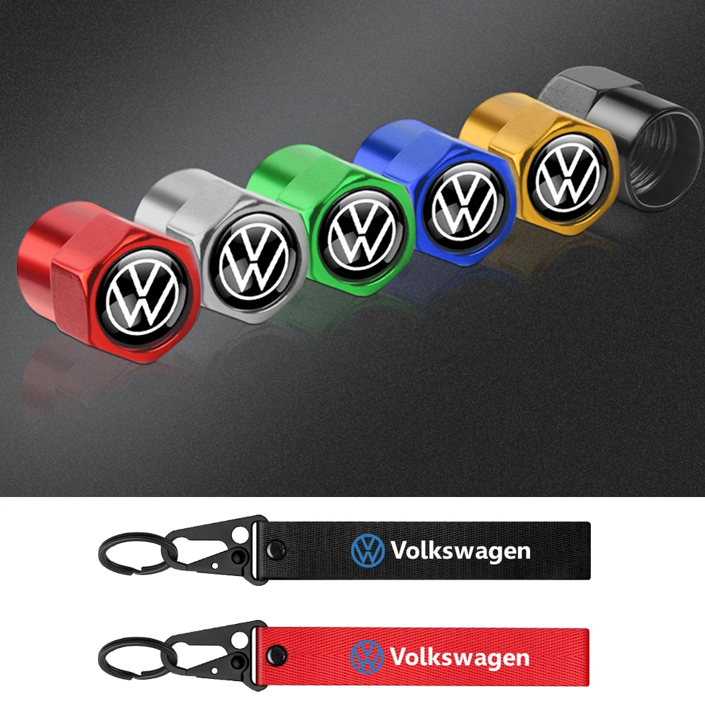 Car-Key-Ring-Ribbon-Lanyard-KeyChain-Metal-Wheel-Tire-Valve-Caps-Auto ...