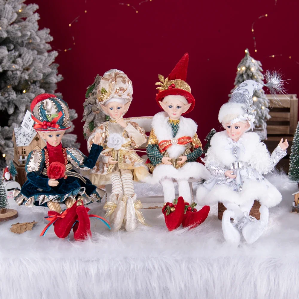 Hanging Decorative Elf Dolls Christmas Tree Pendants Masked Toys ...