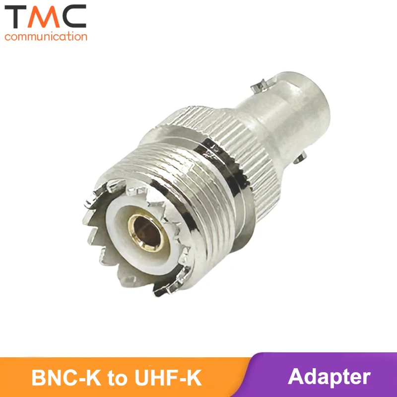 Brass UHF Female SO239 SO-239 to BNC Female Jack Adapter RF coaxial ...