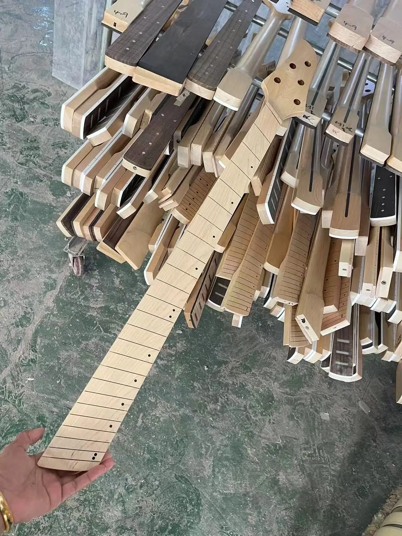 custom 5 strings bass neck,34"-37"scale,maple neck, - AliExpress 18