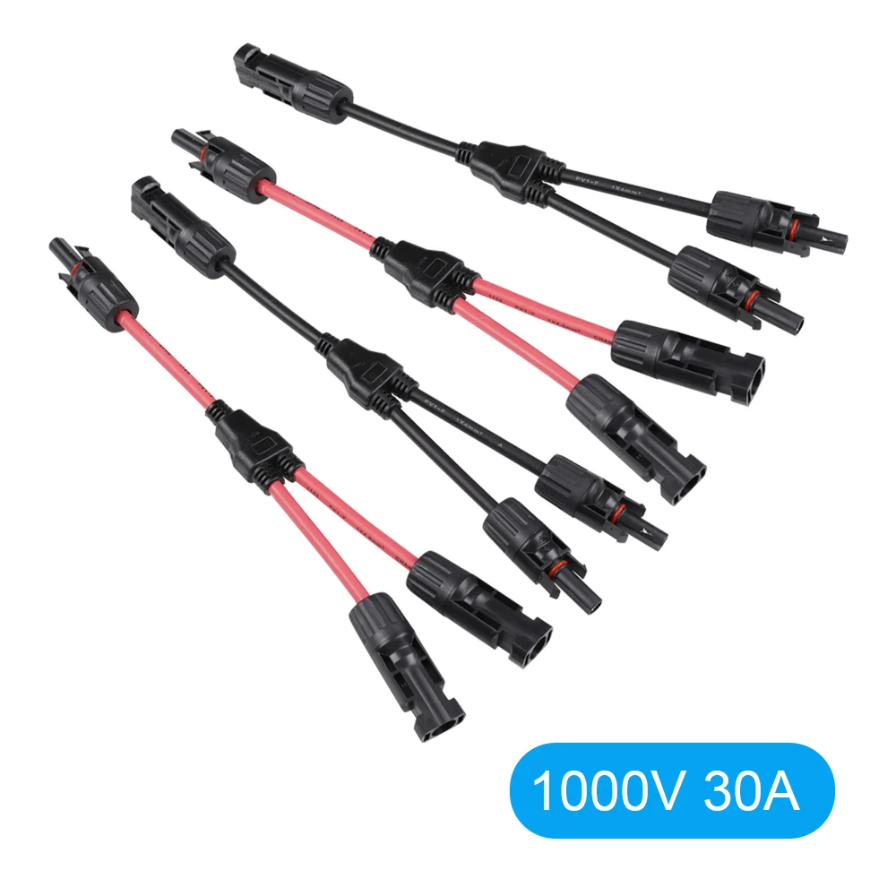 Y Branch Plug 1 To 2 Parallel Connection Solar Connector Photovoltaic ...