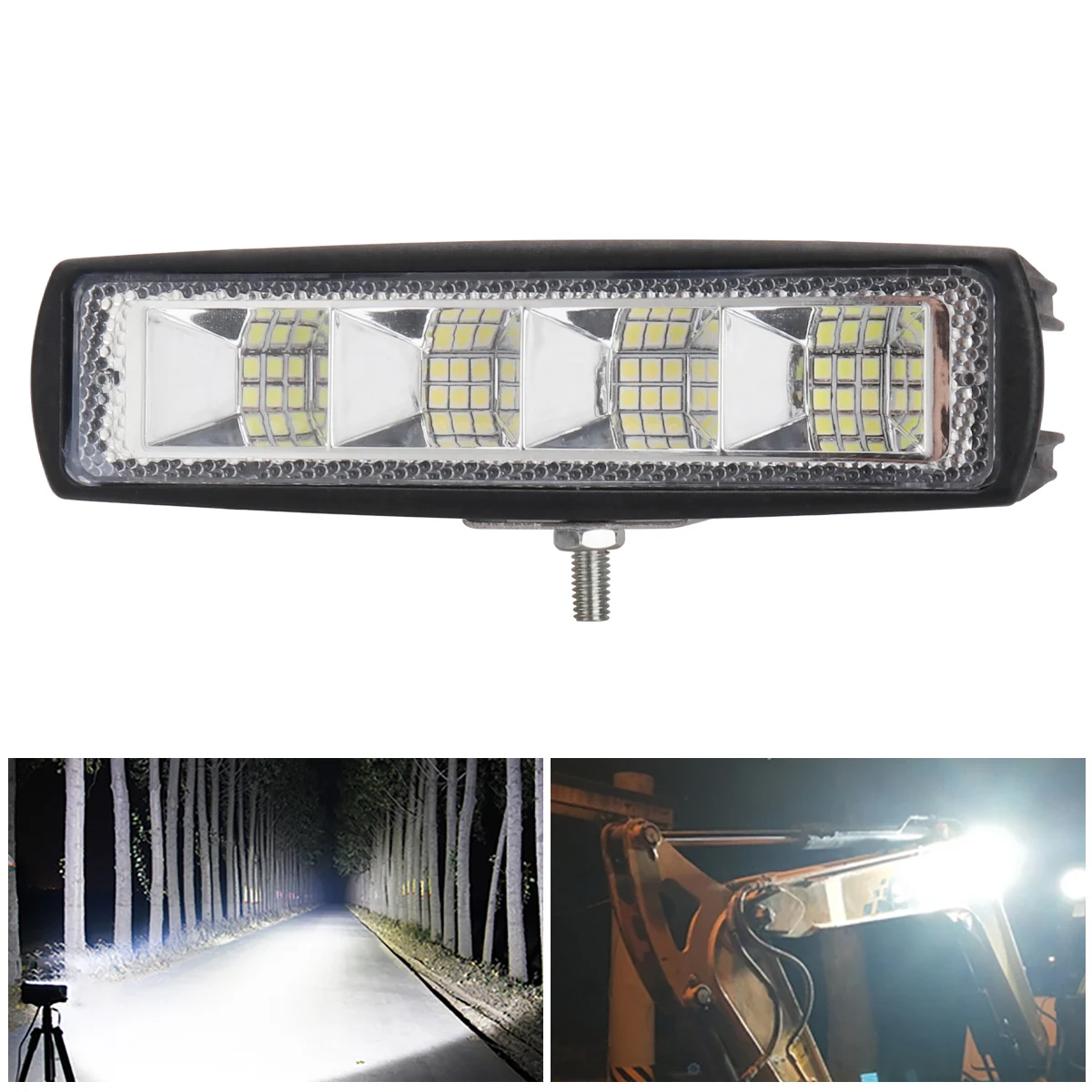 24 LED Car Work Light Spot Flood Combo Beam Headlights for Offroad SUV ...