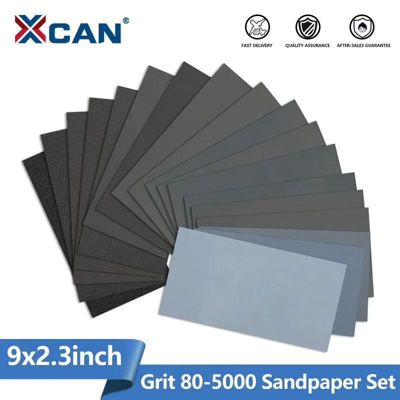 XCAN-230x93mm-Sandpaper-Set-Grit-80-5000-Water-Dry-Sanding-Paper-for ...