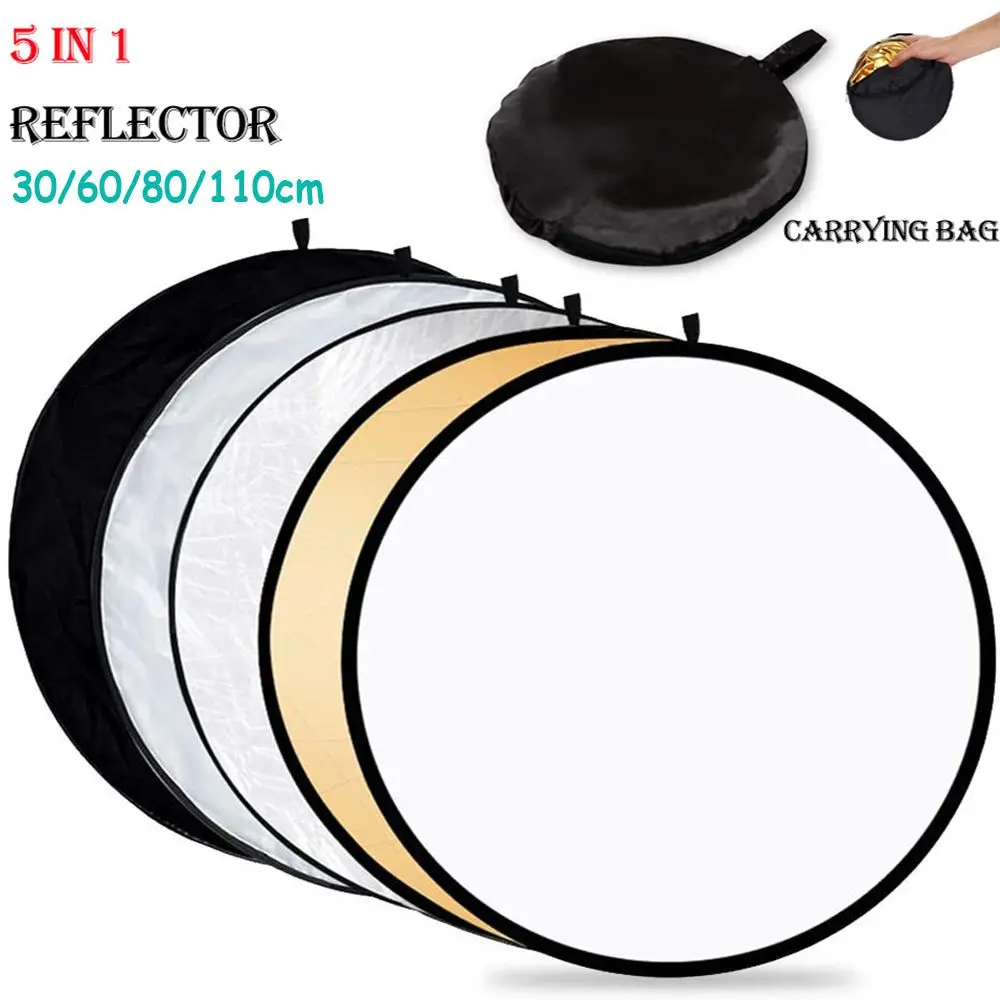 80cm-5-in-1-Portable-Collapsible-Round-Photography-Reflector-Photo ...