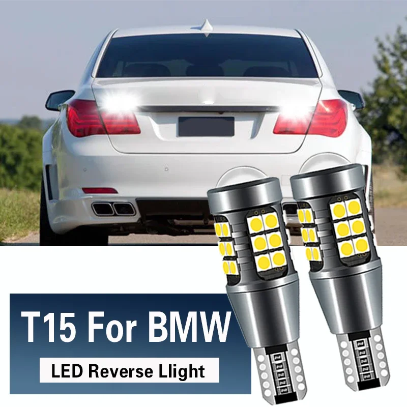 LED Reverse Light Blub Lamp W16W T15 921 Canbus For BMW F12 F13 F06 E65 ...