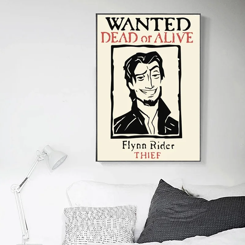 Disney Tangled Movie Rapunzel Canvas Painting Wall Art Flynn Rider ...