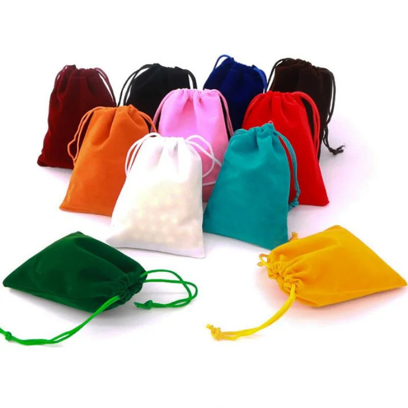 50Pc/lot 5x7/7x9/8x10/9x12cm Velvet Pouches Lint Bag Flannelette ...