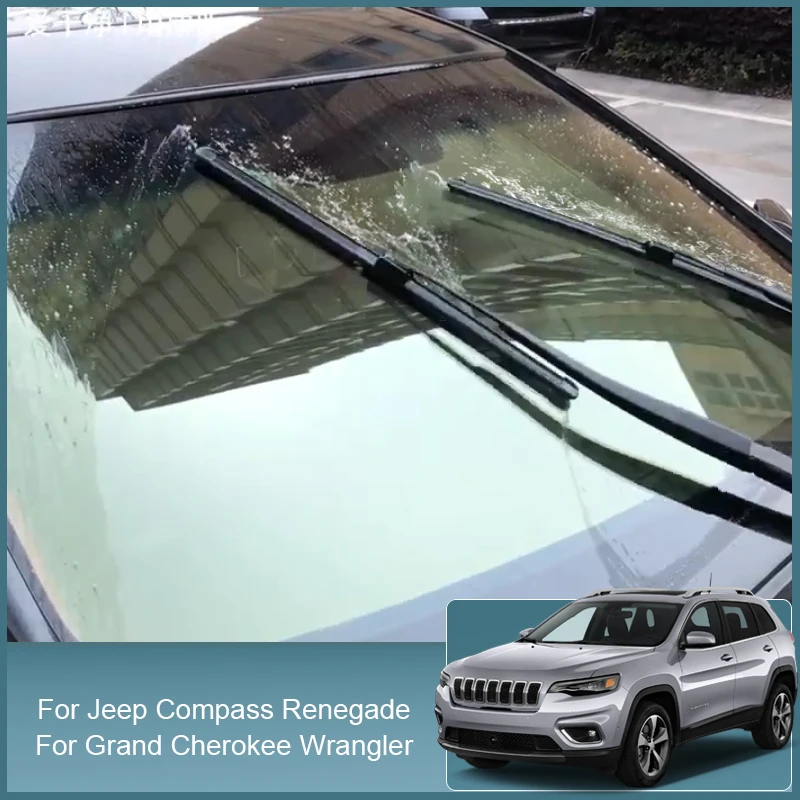 Car-Front-Windshield-Wiper-Blades-Rubber-For-Jeep-Compass-Cherokee ...