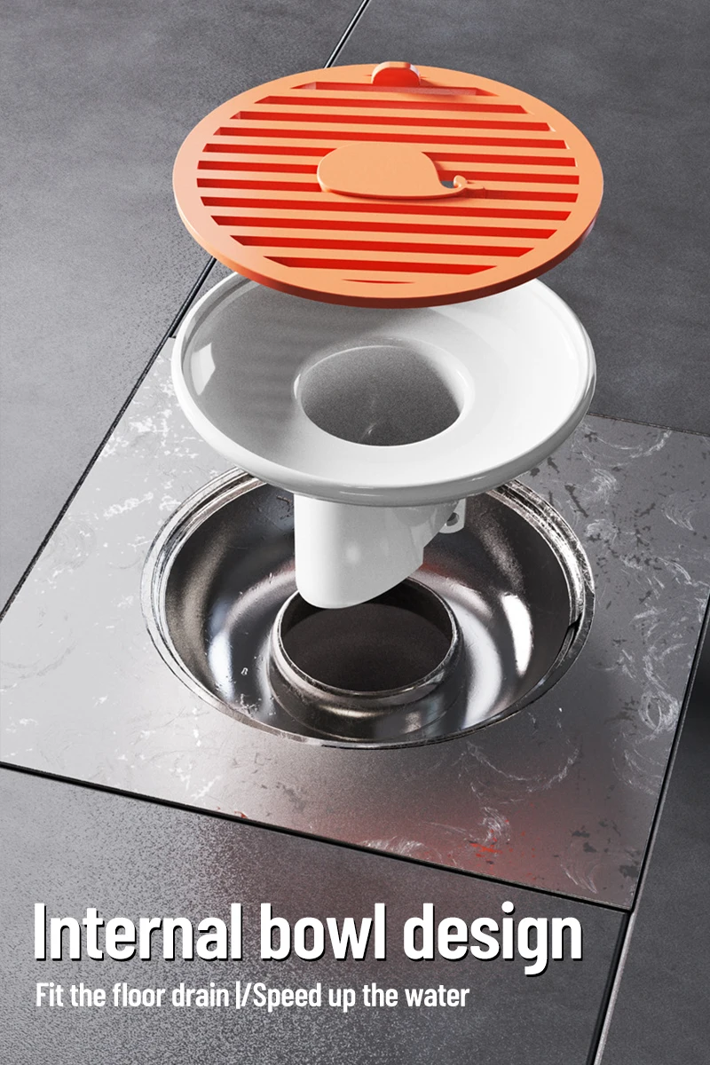 BOUCHON EVIER,02--Bouchon de vidange de douche en Silicone, Anti ...