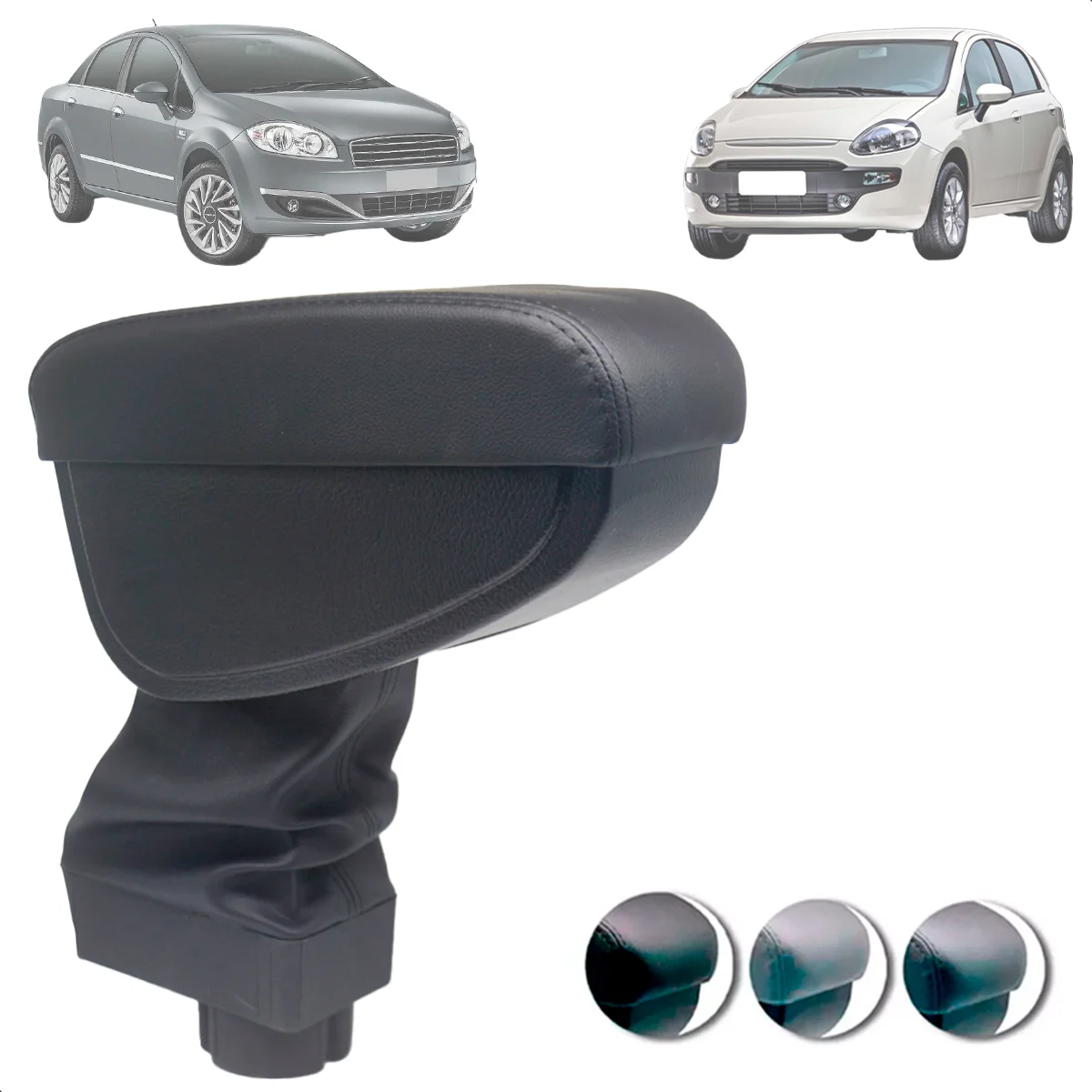 Encosto-Apoio-De-Bra-o-Descanso-Punto-Linea-2007-2008-2009-2010-2011 ...