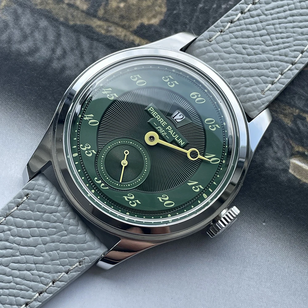 NEW Pierre Paulin Jumping Hour Men Watch Green Dial Automatic St17 ...
