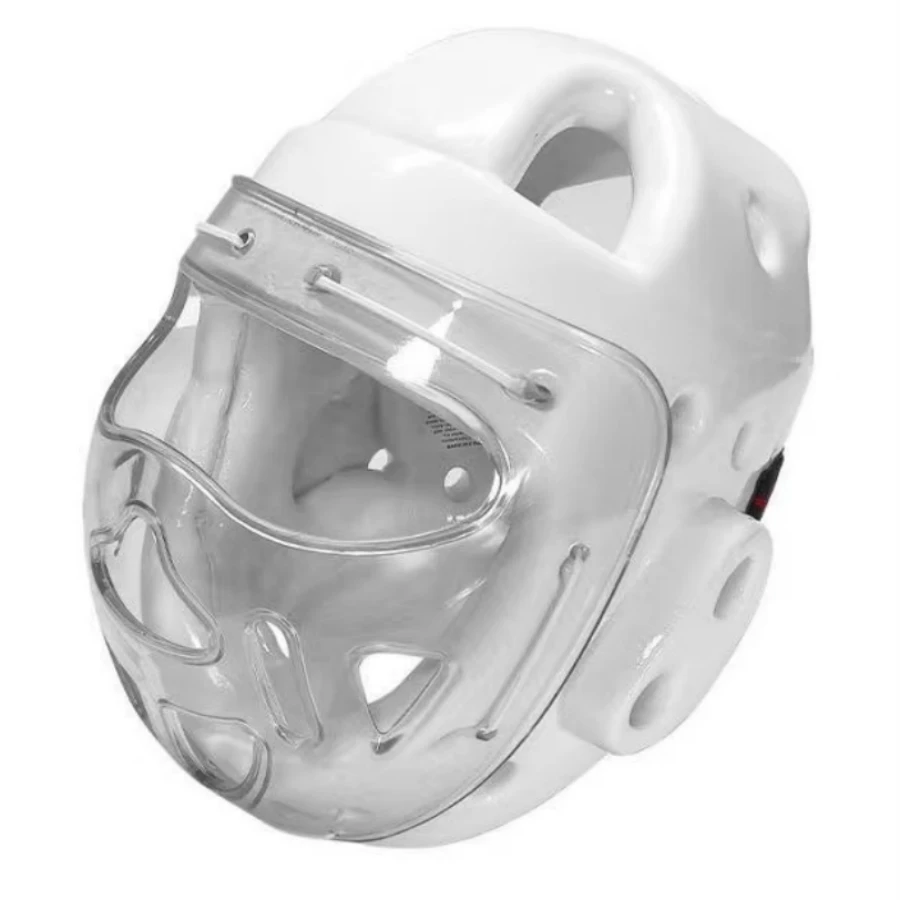 White-WKF-Professional-Karate-Helmet-for-Competition-Taekwondo-Head ...