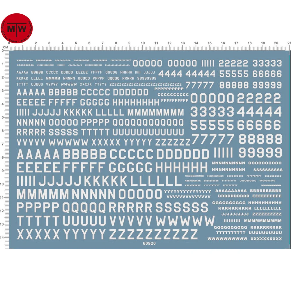 UK USA Number Letter Decals for Model Kits 60920 White/Black ...