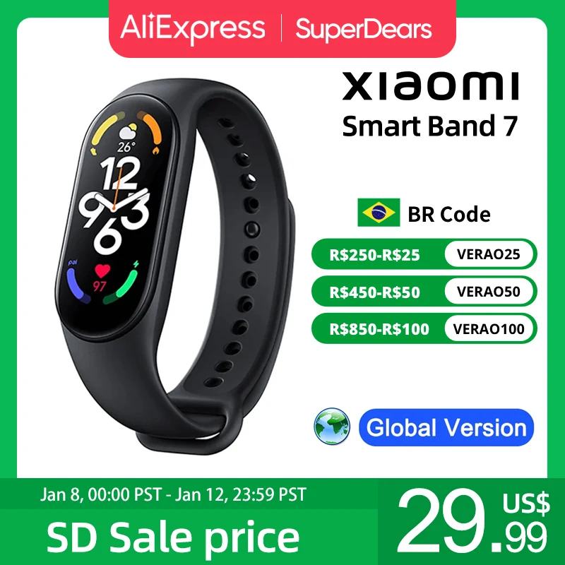 Xiaomi-Mi-Band-7-Smart-Bracelet-Vers-o-Global-Rastreador-de-Fitness ...