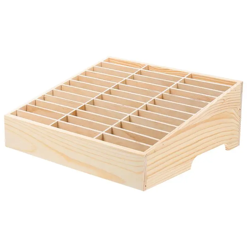Office-Mobile-Phone-Organizing-Box-Temporary-Wooden-Multi-grid-Cell ...