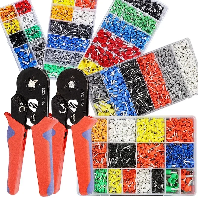 400-2120PCS Box,VE Tubular Crimp Terminals,Wire Insulated Terminator ...