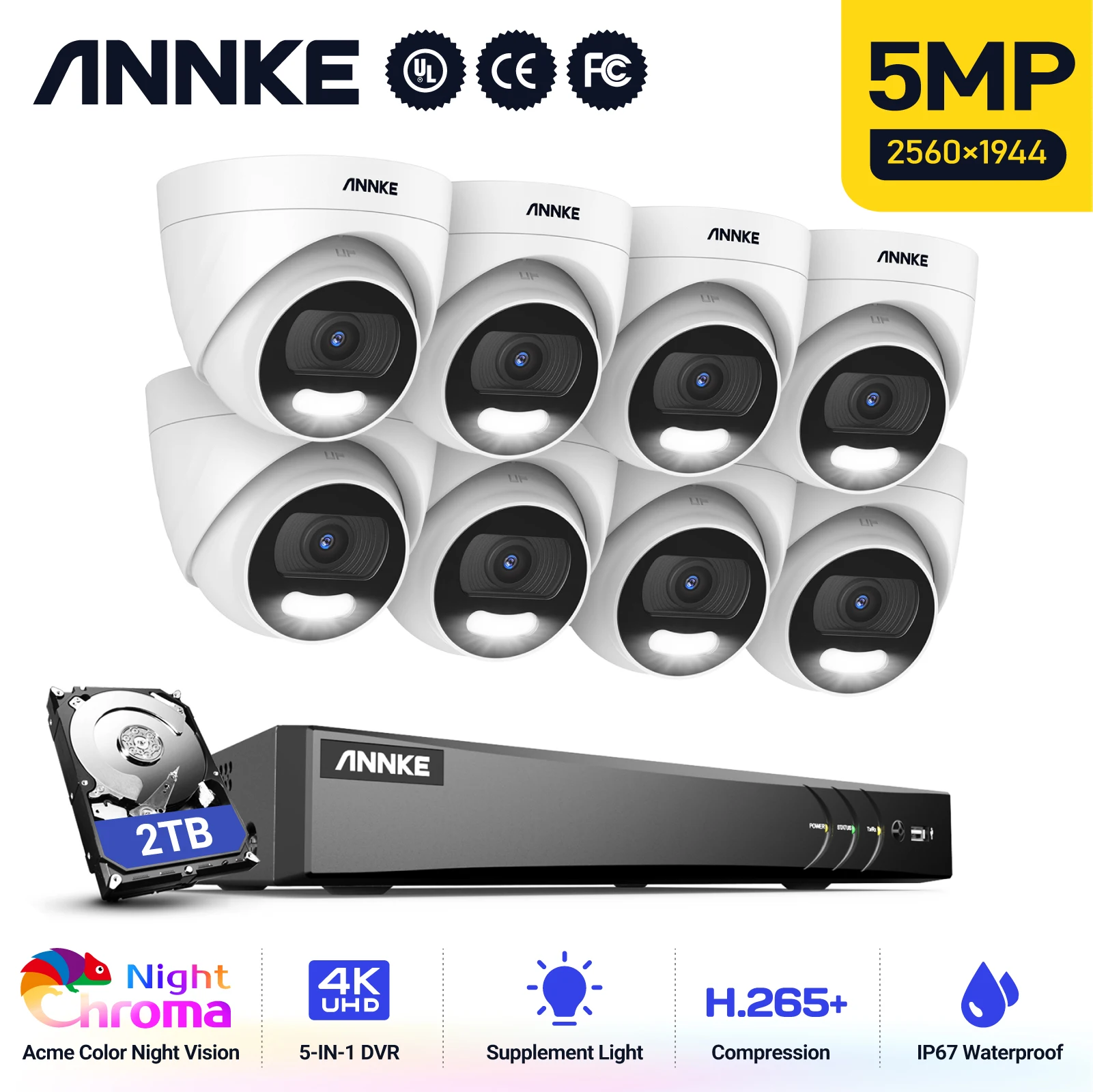 Annke-5MP-Security-Camera-System-H-265-8CH-DVR-5MP-Super-Color-Full ...