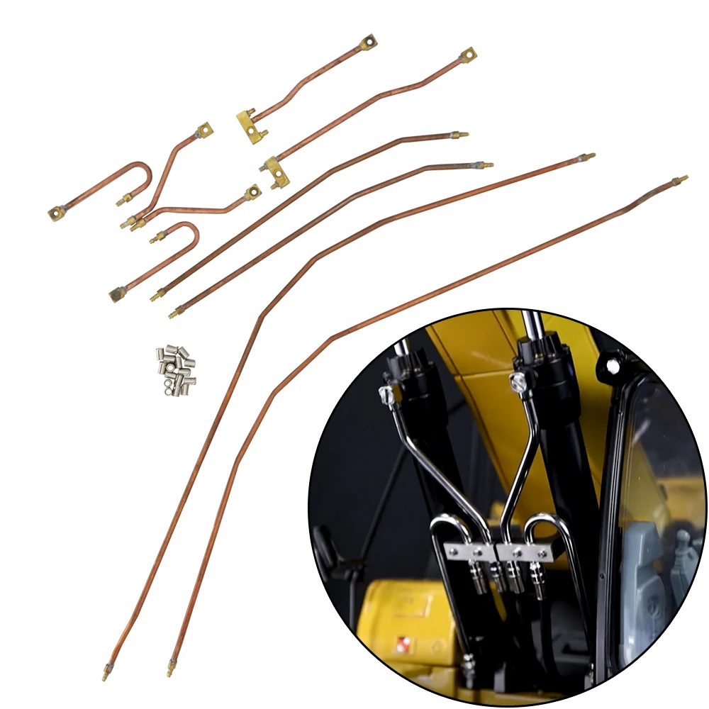HUINA-K336gc-K961S-Hydraulic-Excavator-Copper-Pipe-Kit-For-1-14-RC ...