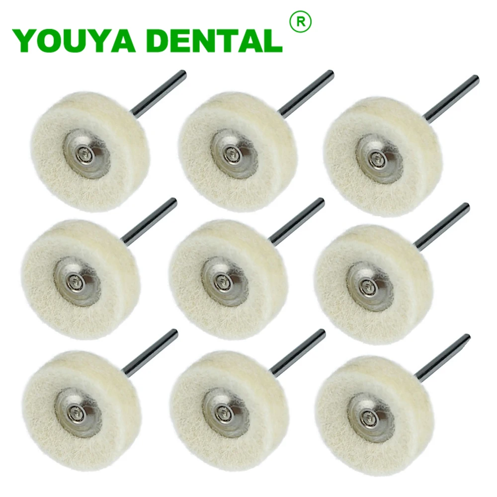10pcs-Bag-Dental-Lab-Wool-Felt-Polishing-Buffing-Wheels-Brushes-Burs ...