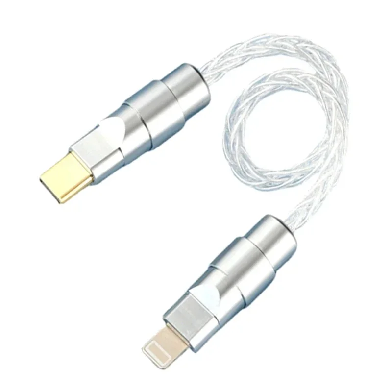 8-Shares-Sterling-Silver-Type-c-Cable-DAC-Cable-OTG-Conversion-Line ...