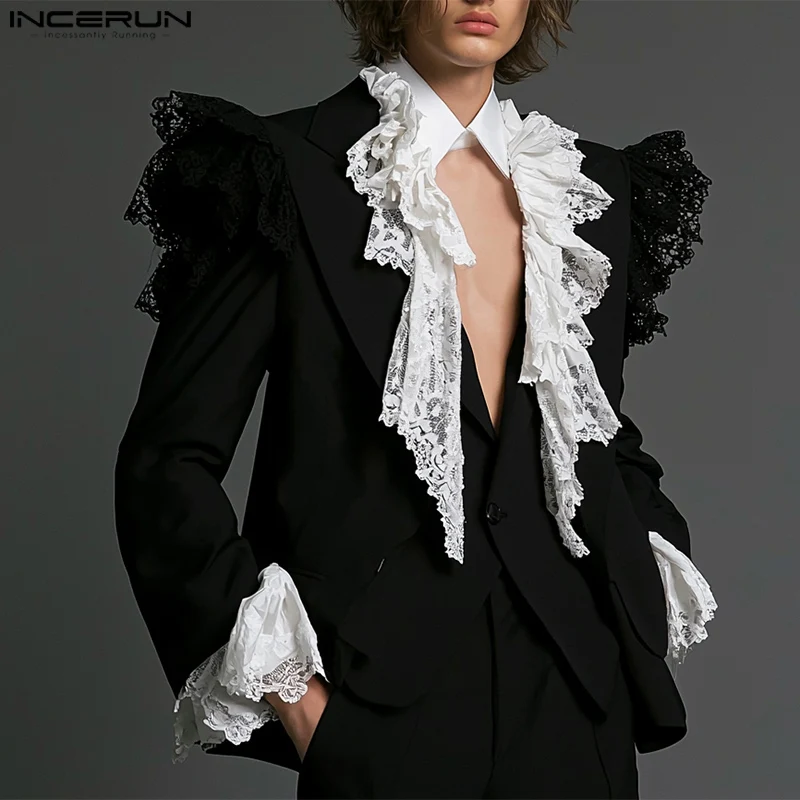 Sexy estilo de moda topos incerun novo masculino agaric rendas ...
