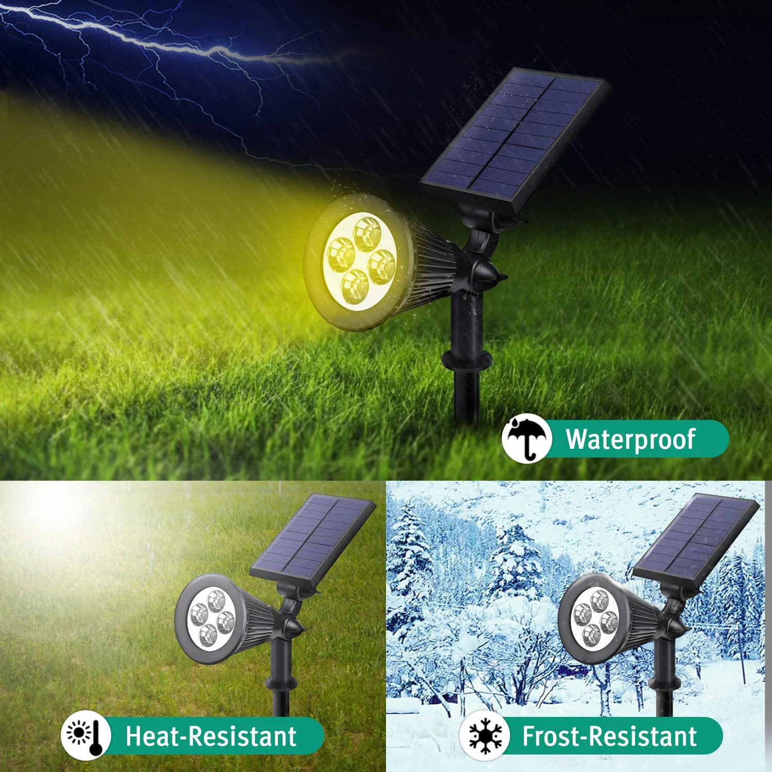 Rgb 태양 에너지 프로젝션 램프 마당 바닥 콘센트 잔디 램프 다채로운 정원 장식 풍경 램프 7led 4led