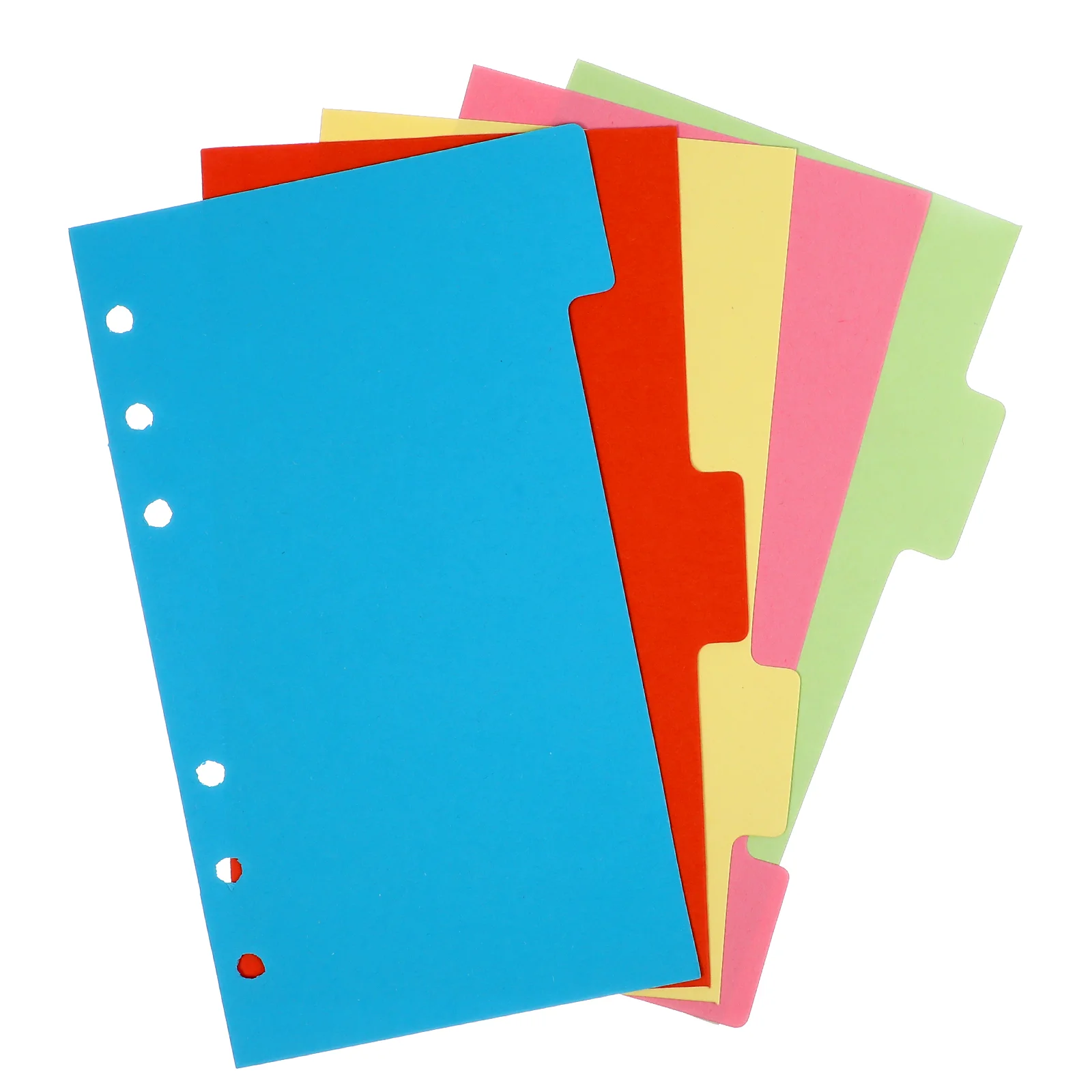 6-Pcs-Tab-Cards-Notebook-Refill-Paper-Notepads-Adhesive-for-Spiral ...