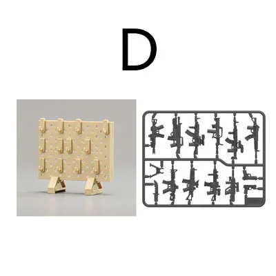 WW2 Military Building Block Weapon Rack SWAT Police Soldier Figure Gun ...