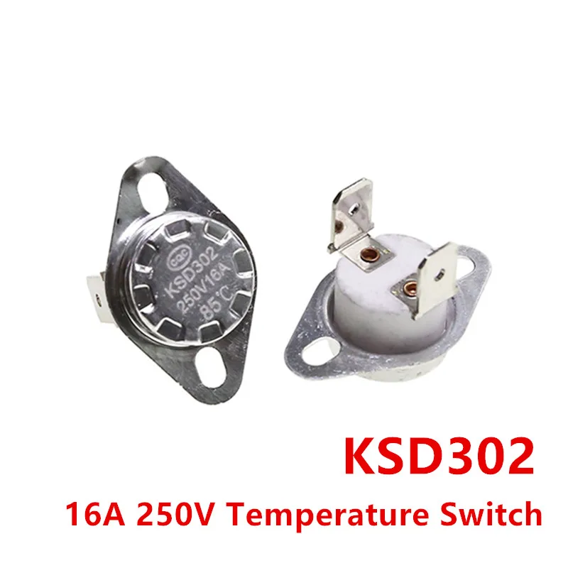 KSD302-16A-250V-40-300-degree-Ceramic-KSD301-Normally-Closed-Open-Temperature-Switch-Thermostat ...