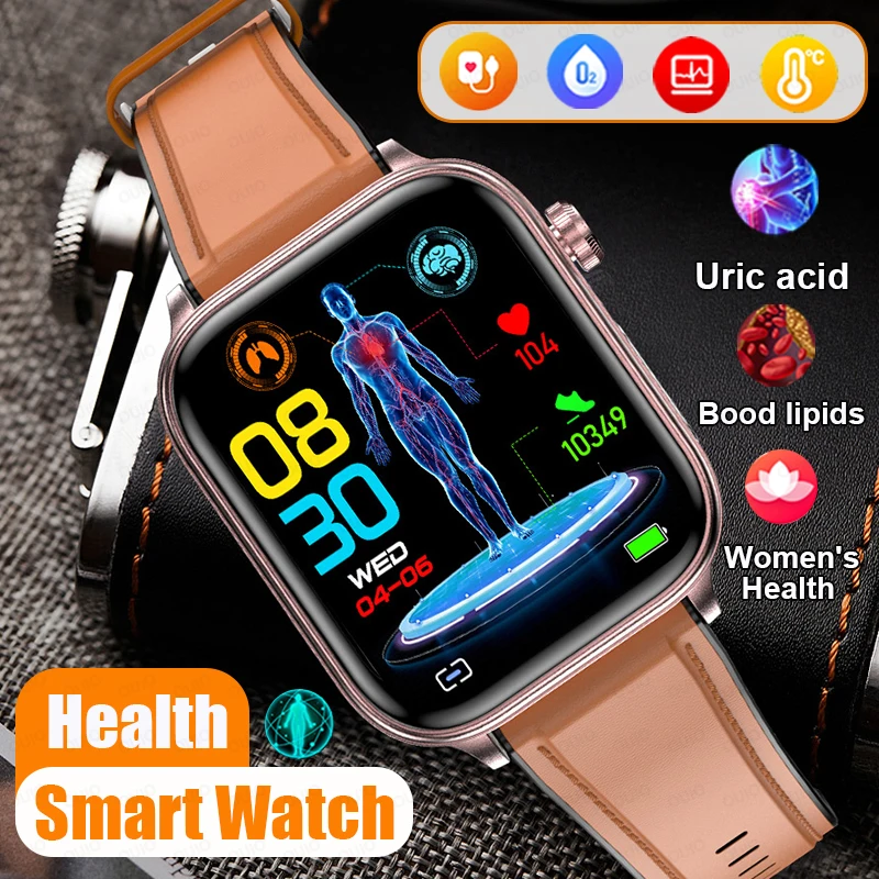 2025 New ECG+PPG Smart Watch Uric Acid Blood Lipids Blood Pressure ...