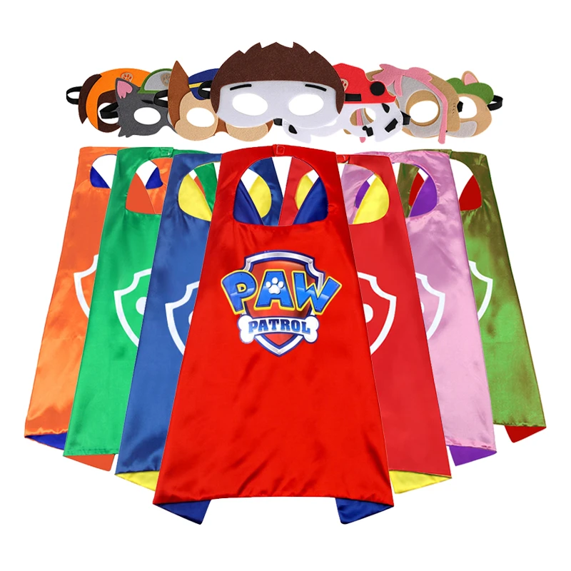 Paw Patrol Mask Cloak Cape Cosplay Set Toys Halloween Children Dog Pat ...