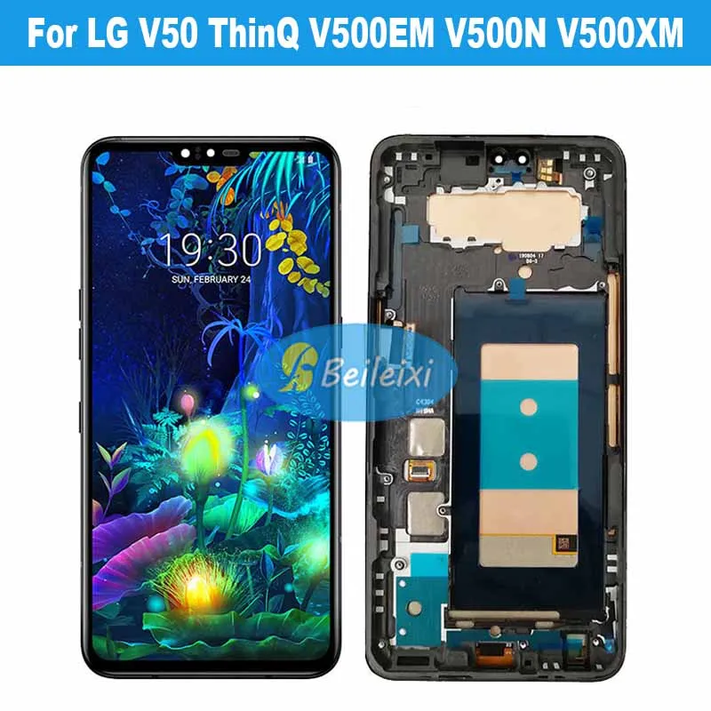 For Lg V50 Thinq V50 5g V500em V500n V500xm Lm-v450pm Lcd Display Touch Screen Digitizer ...