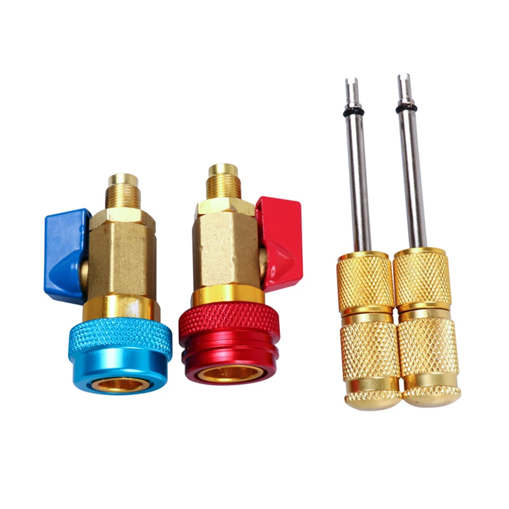 2Pcs-R134-Valve-Core-Quick-Remover-Installer-Tool-Kit-High-Low-Pressure ...