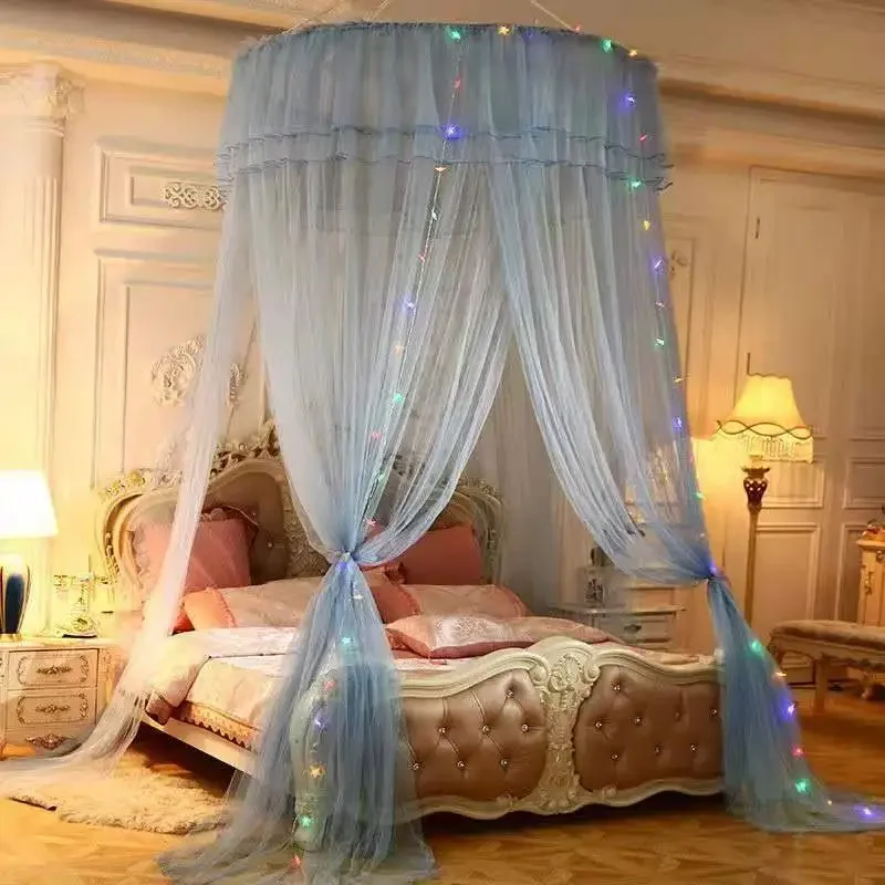 Dreamy-Princess-Dome-Bedding-Net-With-Elegant-Lace-Round-Hoop-Princess ...