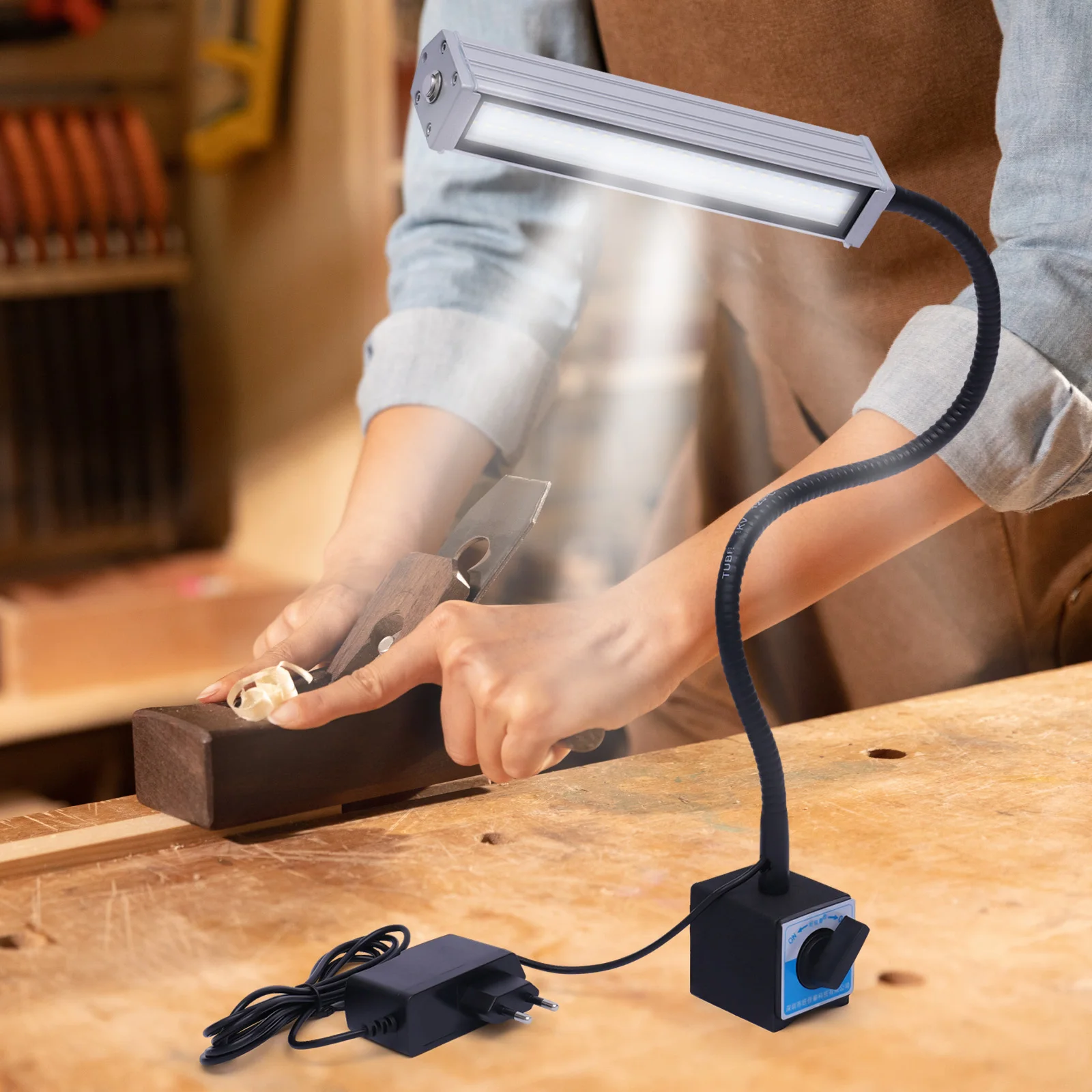 Machine-Lamp-With-Magnetic-Base-Magnetic-LED-Work-Light-Flexible ...