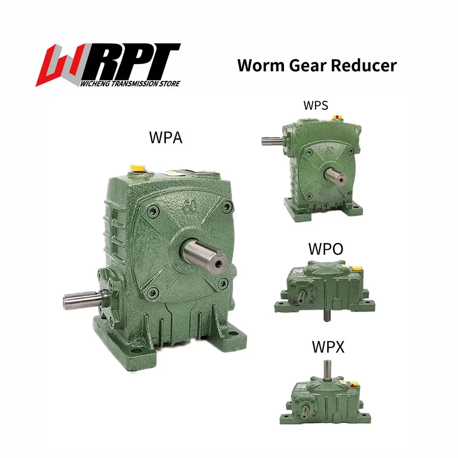 WPA-WPS-WPO-WPX40-50-60-70-80-100-Gearbox-Iron-Shell-Worm-Gear-Reducer ...