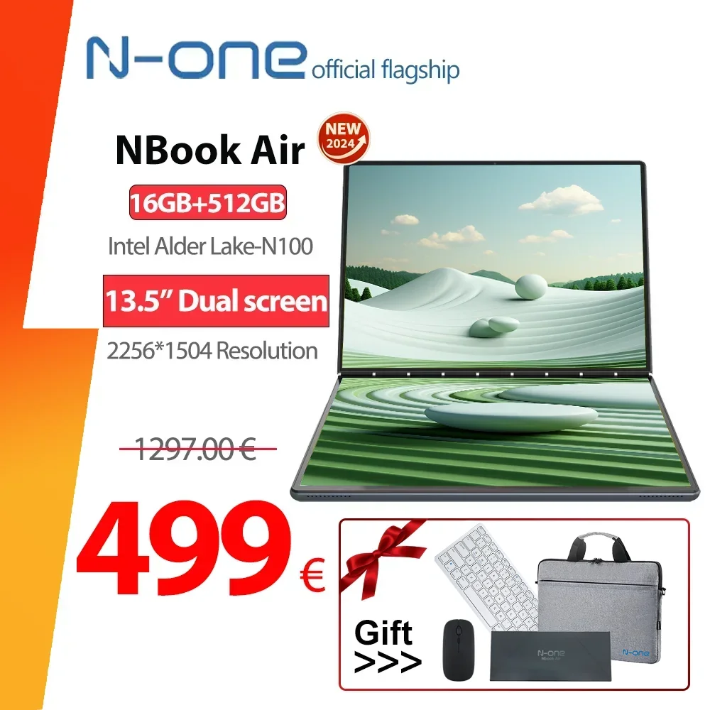 2024-N-one-NBook-air-Windows-11-Intel-N100-Dual-13-5-inch-Dual-Touch ...