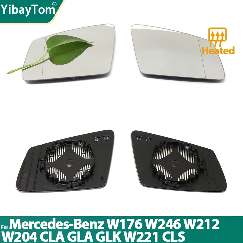 Side Heated Electric Angle Wing Mirror Glass For Mercedes-Benz A B C E ...