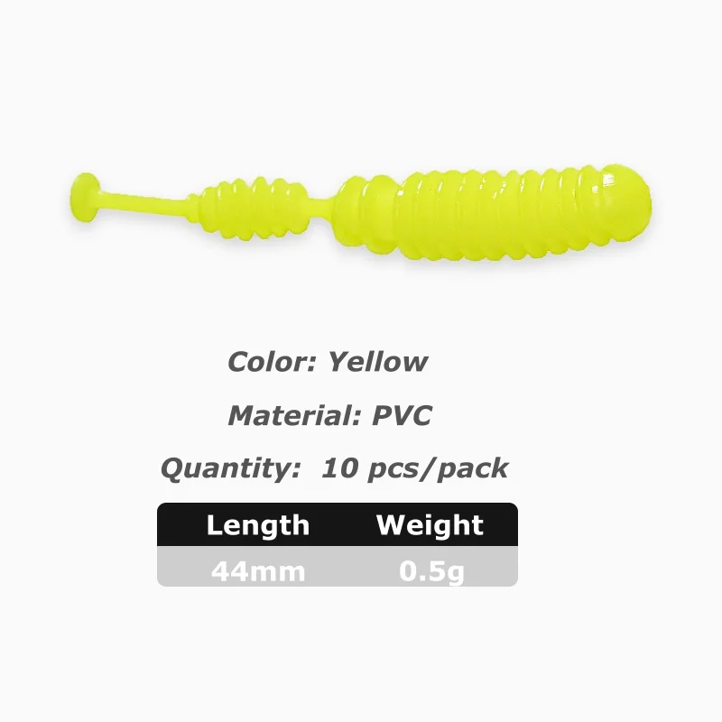 10-pcs-Worm-Bait-Wobblers-Ocean-Rock-Fishing-Soft-Lures-Durable-Bass ...