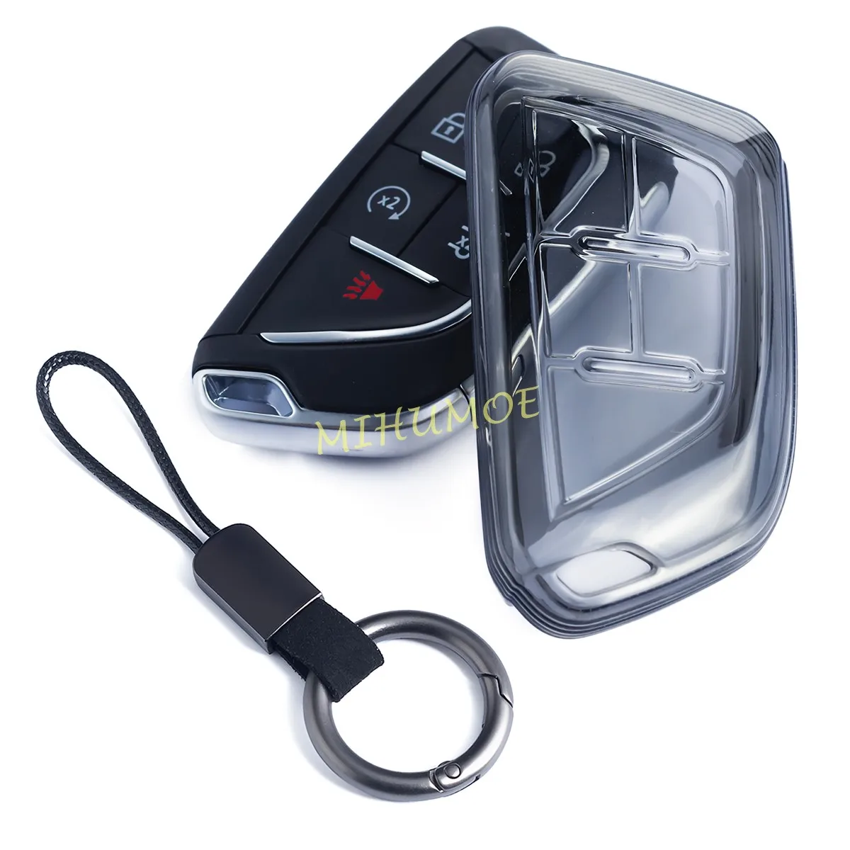 For-Cadillac-CT4-CT5-2020-2024-Lyriq-XT4-2024-Black-Transparent-Car ...