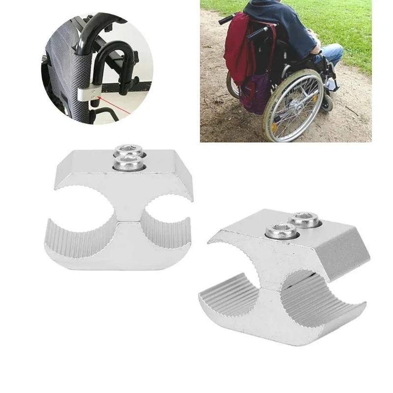 Wheelchair-Pipe-Clamp-Flexible-Stepper-Accessory-Aluminum-Alloy ...