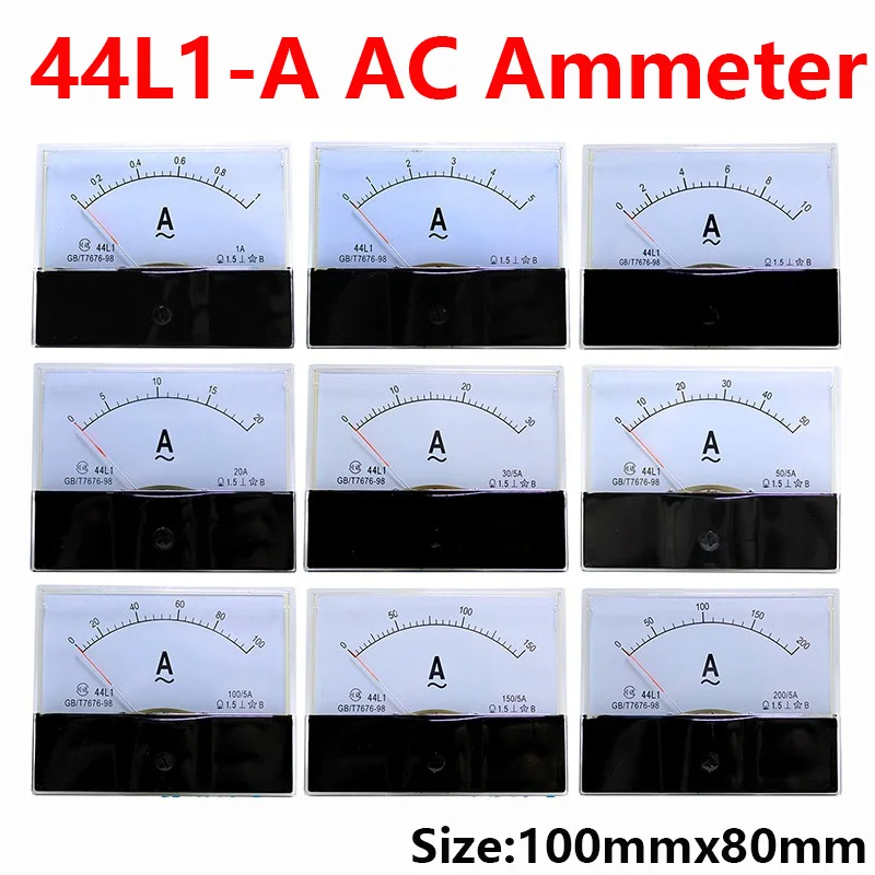 44L1-AC-Ammeter-analog-panel-pointer-ammeter-AC-1A-3A-5A-10A-15A-20A ...
