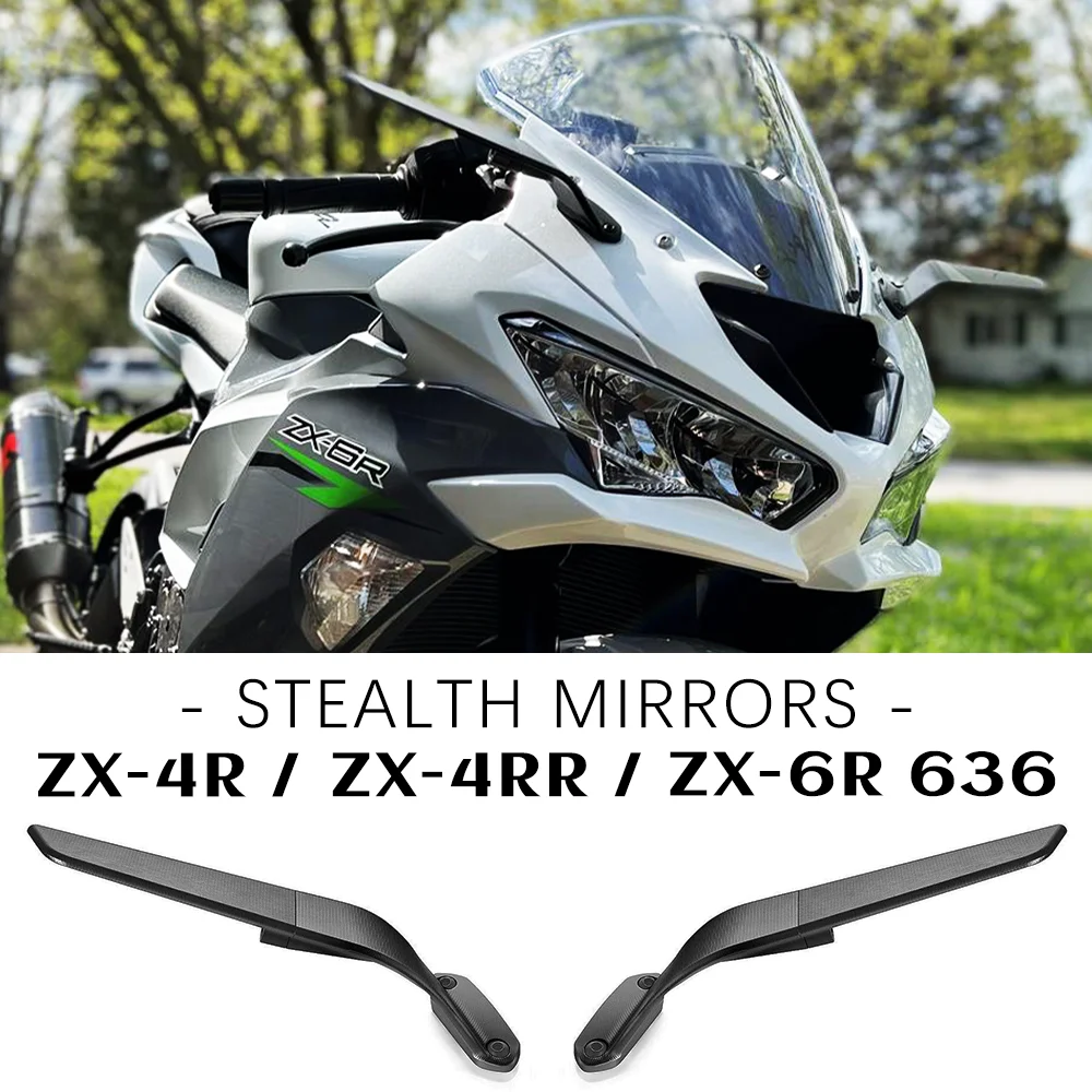 Motorcycle-Stealth-Mirrors-for-KAWASAKI-Ninja-ZX-6R-636-ZX-4R ...